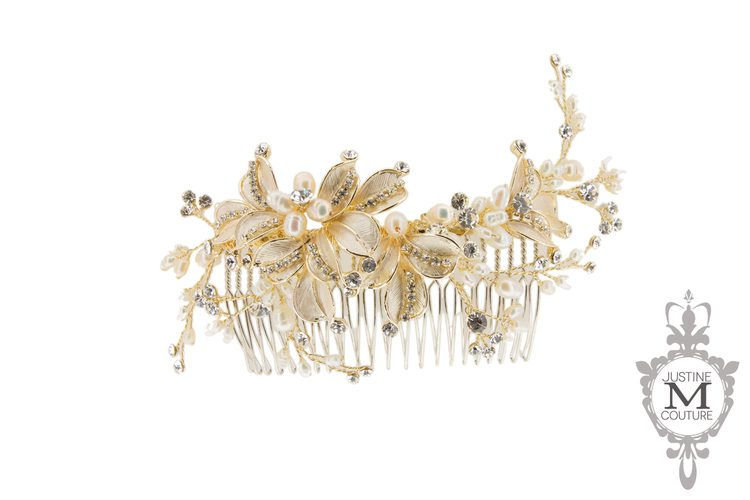 Devon Rose Comb - Wedding Atelier NYC - New York City Bridal Boutique